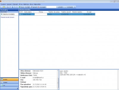 Adresář a účty :: Popularis Net Astare